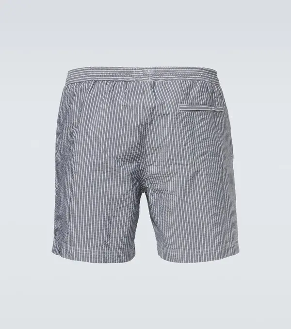 Sunspel Striped Swim Trunks - Blue