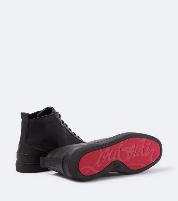 CHRISTIAN LOUBOUTIN Leather Retero High-top Sneakers