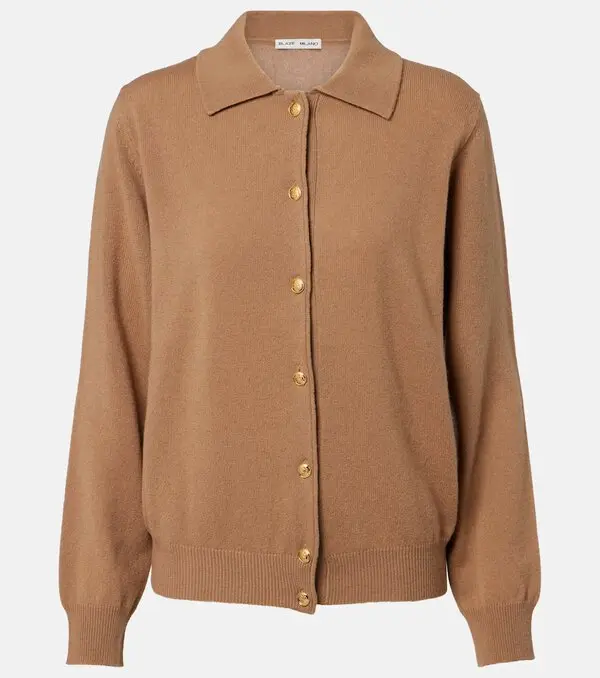 BLAZÉ MILANO Highland Wool And Cashmere Cardigan - Brown