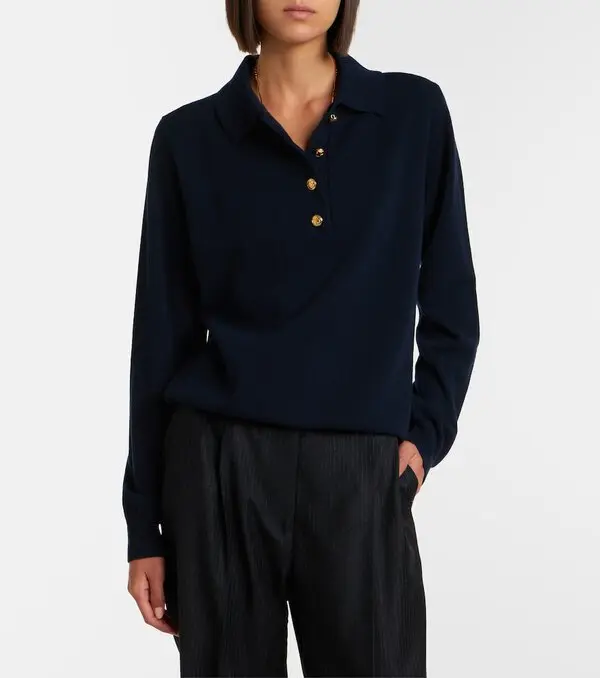 BLAZÉ MILANO Highland Wool And Cashmere Polo Sweater