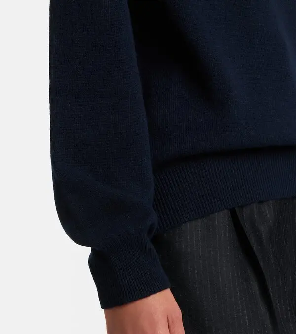 BLAZÉ MILANO Highland Wool And Cashmere Polo Sweater