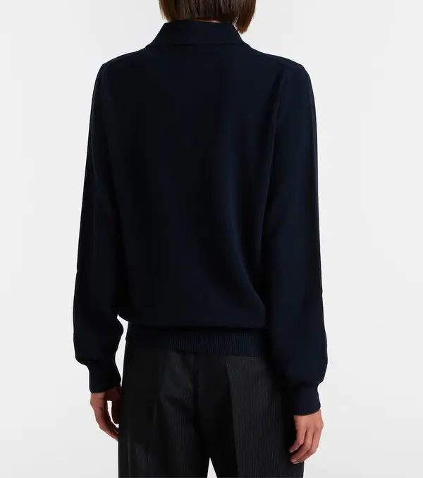 BLAZÉ MILANO Highland Wool And Cashmere Polo Sweater