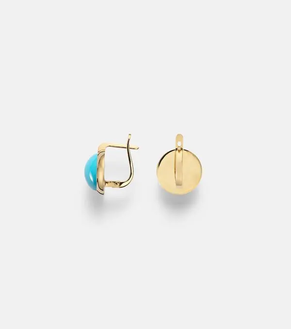 Ileana Makri Blue Eye 14kt Earrings With Turquoise