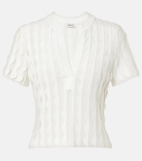 Simkhai Knitted Top - White