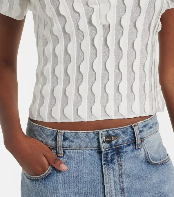 Simkhai V-neck Knitted Top