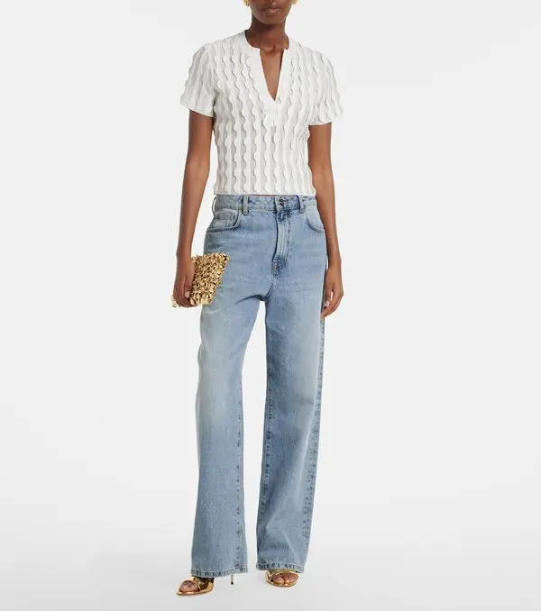 Simkhai V-neck Knitted Top