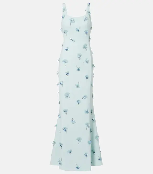 Simkhai Briella Embellished Gown - Blue