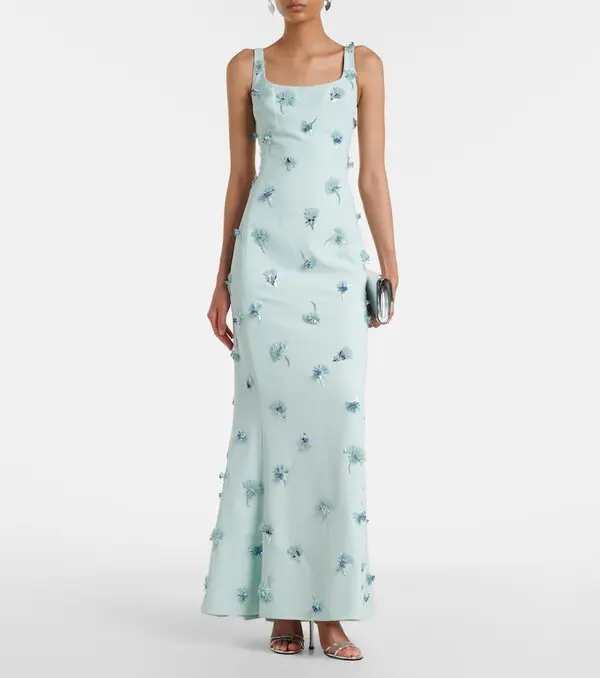 Simkhai Briella Embellished Gown - Blue
