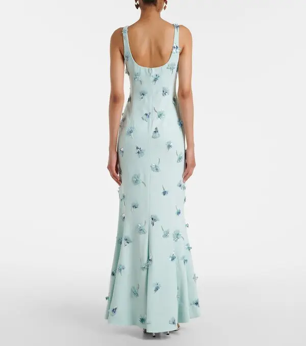 Simkhai Briella Embellished Gown - Blue