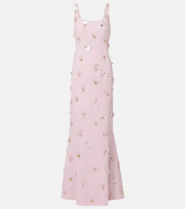 Simkhai Briella Embellished Gown - Pink