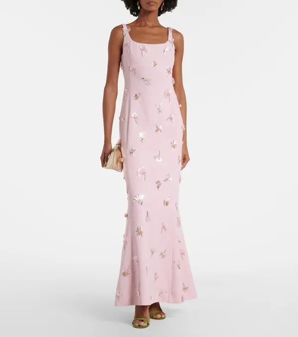 Simkhai Briella Embellished Gown - Pink