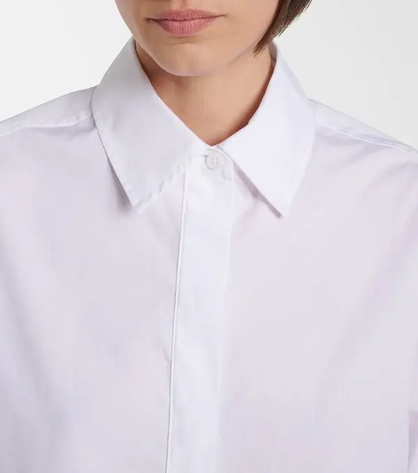 Simkhai Lace-trimmed Cotton Poplin Shirt