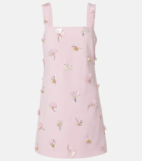 Simkhai Ella Embellished Minidress - Pink
