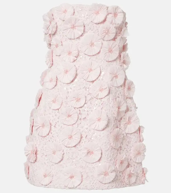 Simkhai Holland Embellished Bustier Dress - Pink