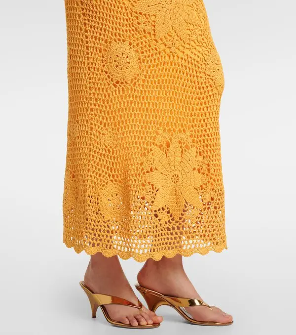 Simkhai Crochet Floral Maxi Dress