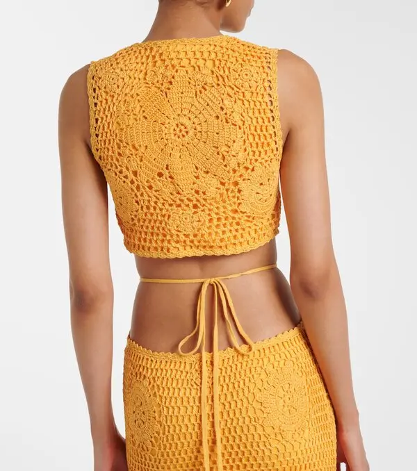 Simkhai Crochet Floral Maxi Dress