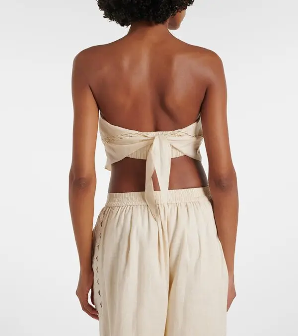 Simkhai Linen-blend Top - Beige
