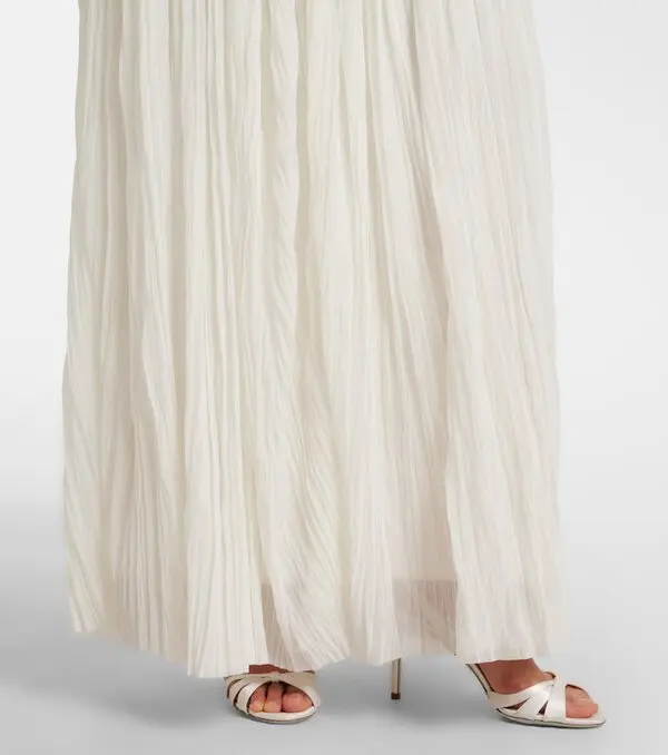 Simkhai Danielle Jersey Bustier Gown - White