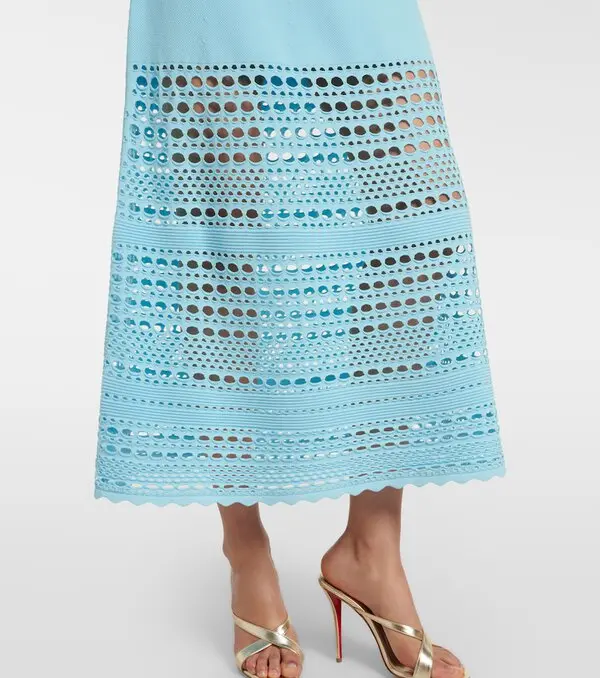 Simkhai Blayne Open-knit Midi Dress