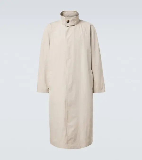 THE ROW Nivara Cotton Poplin Coat - Beige