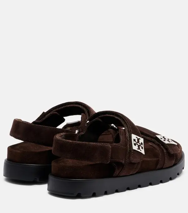 Tory Burch Mellow Suede Sandals - Brown
