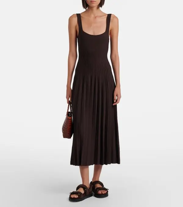 Tory Burch Mellow Suede Sandals - Brown