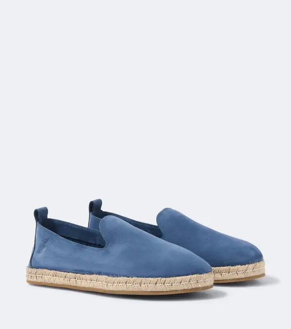 ANCIENT GREEK SANDALS Nomas Leather Espadrilles - Blue