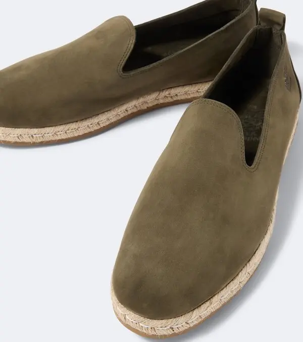 ANCIENT GREEK SANDALS Nomas Leather Espadrilles - Green