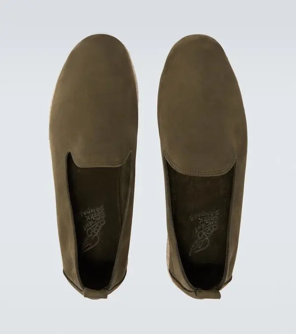 ANCIENT GREEK SANDALS Nomas Leather Espadrilles - Green