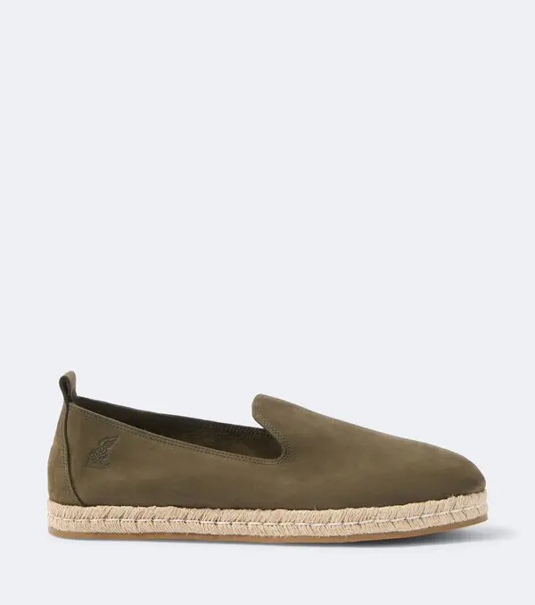 ANCIENT GREEK SANDALS Nomas Leather Espadrilles - Green
