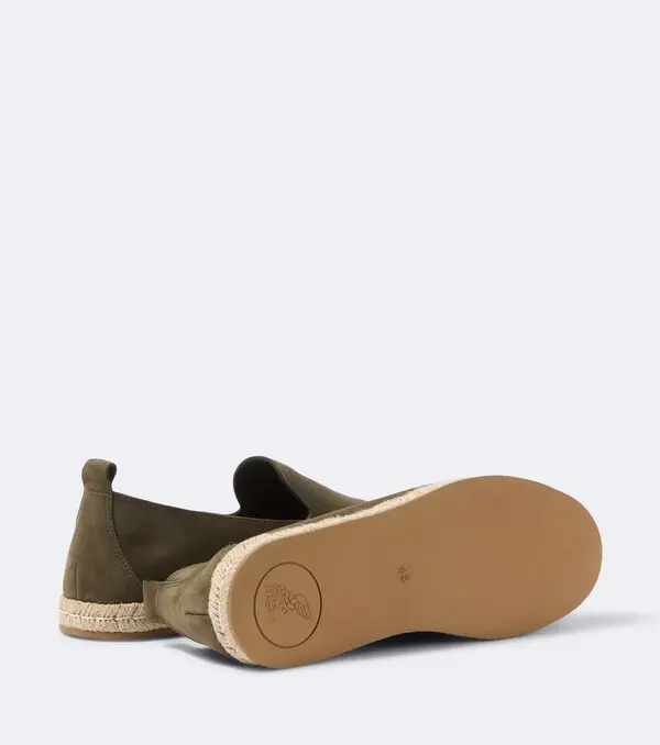 ANCIENT GREEK SANDALS Nomas Leather Espadrilles - Green