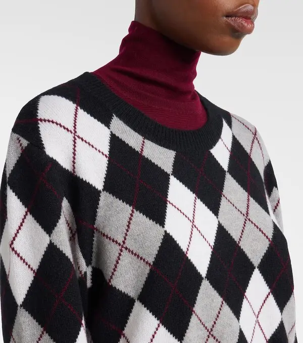 LISA YANG Antoni Argyle Cashmere Sweater - Multicoloured