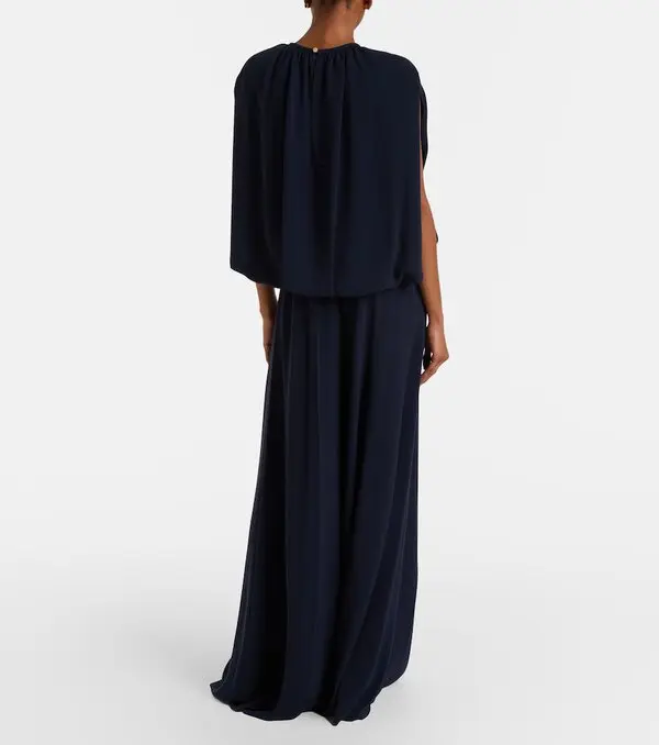 Max Mara High-rise Wide-leg Cady Pants - Blue
