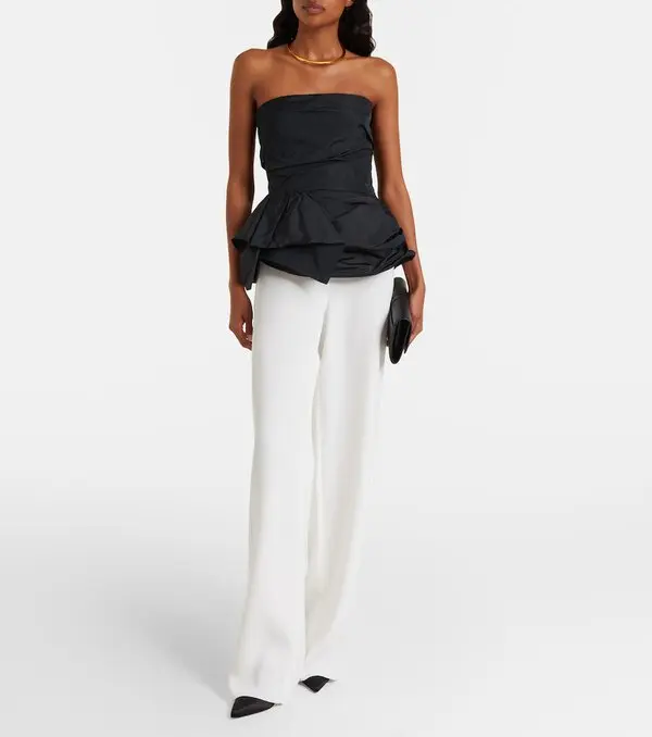 Max Mara Taffeta Corset Top