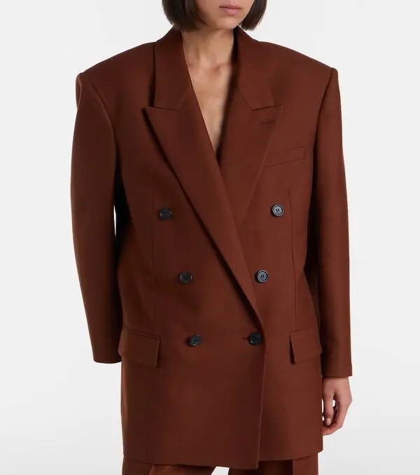 Saint Laurent Double-breasted Cashmere Blazer