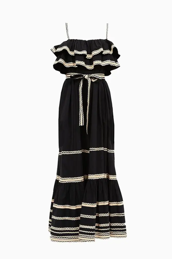 Ulla Johnson Lucian Waist Tie Long Dress