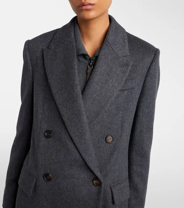 Brunello Cucinelli Double-breasted Wool Jacket
