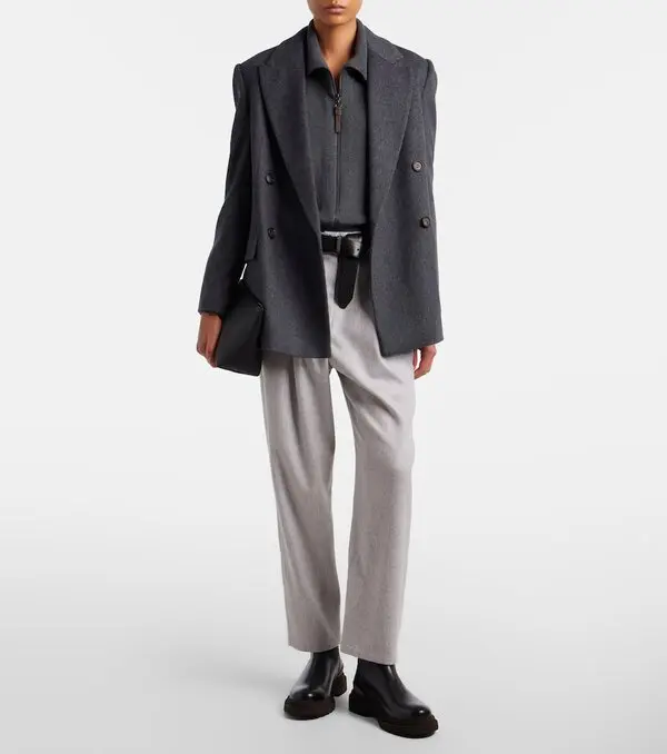 Brunello Cucinelli Double-breasted Wool Jacket