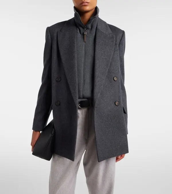 Brunello Cucinelli Double-breasted Wool Jacket
