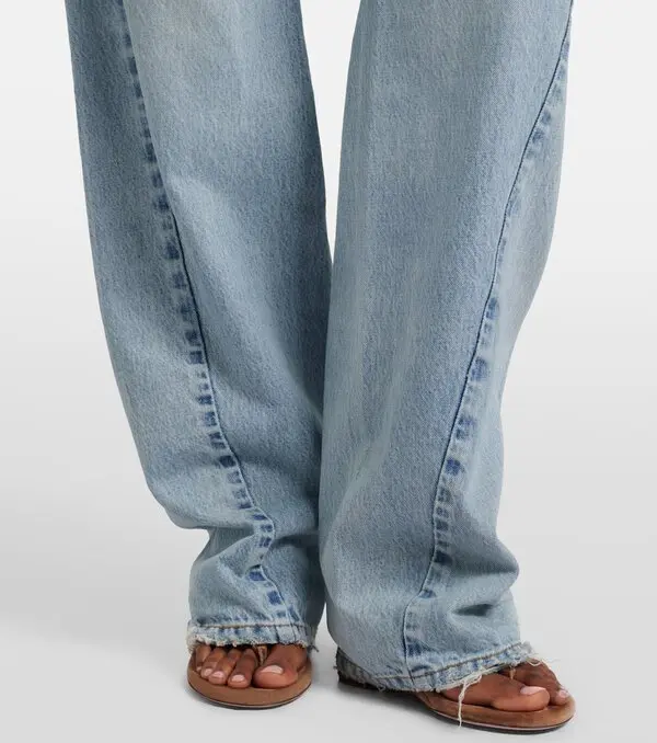Balenciaga Frayed Tapered Jeans