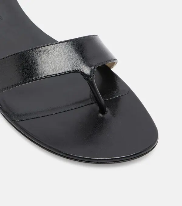 CHRISTEN Helix Leather Thong Sandals