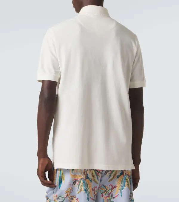 Etro Pegaso Cotton Pique Polo Shirt