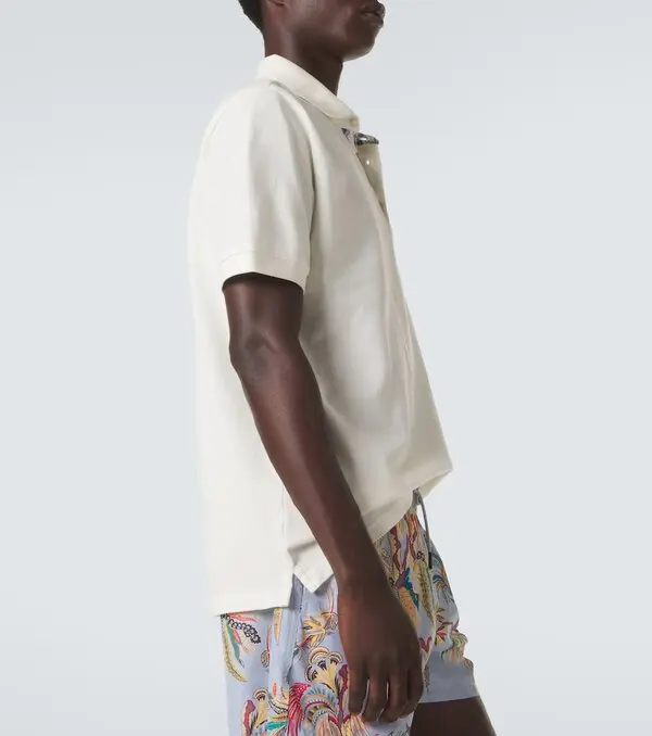 Etro Pegaso Cotton Pique Polo Shirt