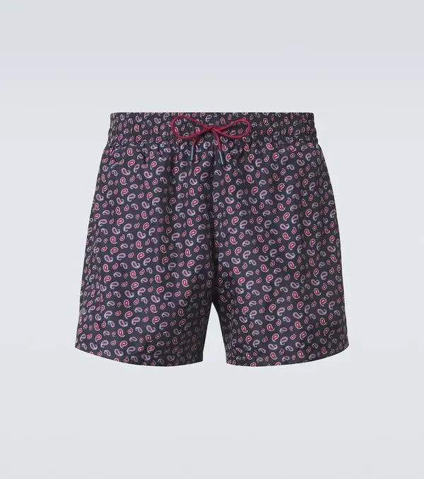Etro Paisley Swim Trunks - Blue