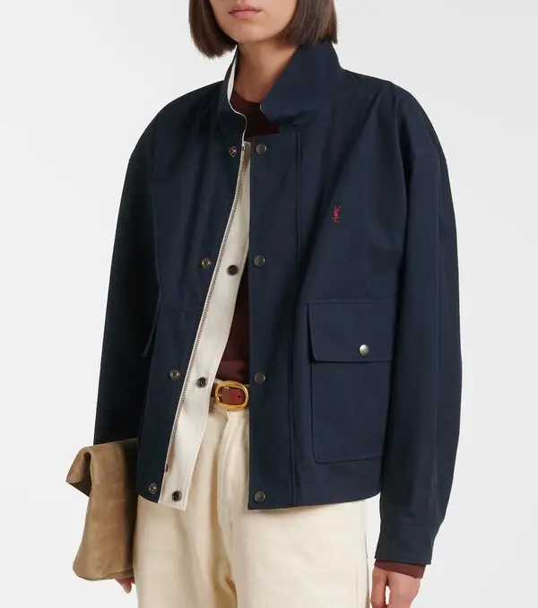 Saint Laurent Reversible Cotton Blouson Jacket