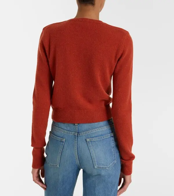 Saint Laurent Cropped Cashmere Sweater