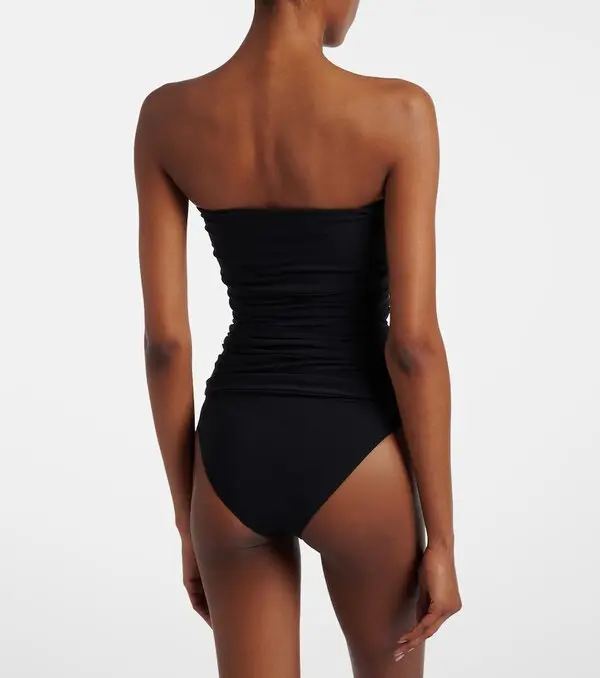 Saint Laurent Embellished Cutout Swimsuit