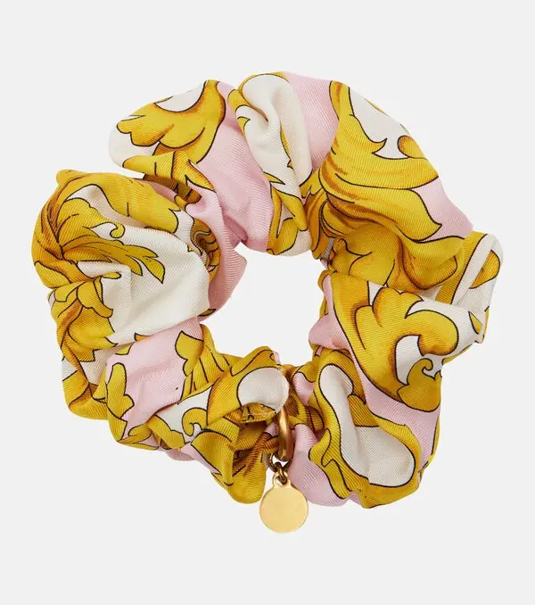 Versace Medusa Printed Silk Scrunchie