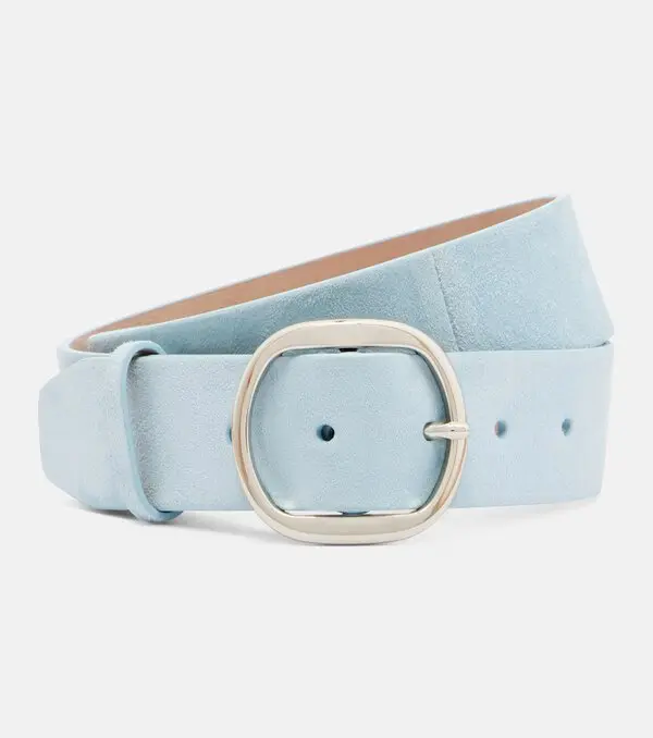 Gabriela Hearst Elster Suede Belt - Blue