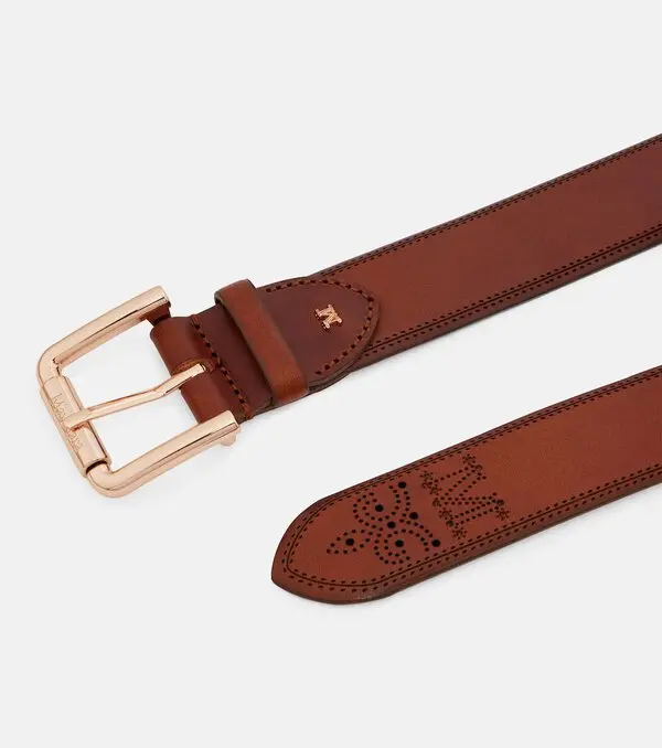 Max Mara Monogram Leather Belt